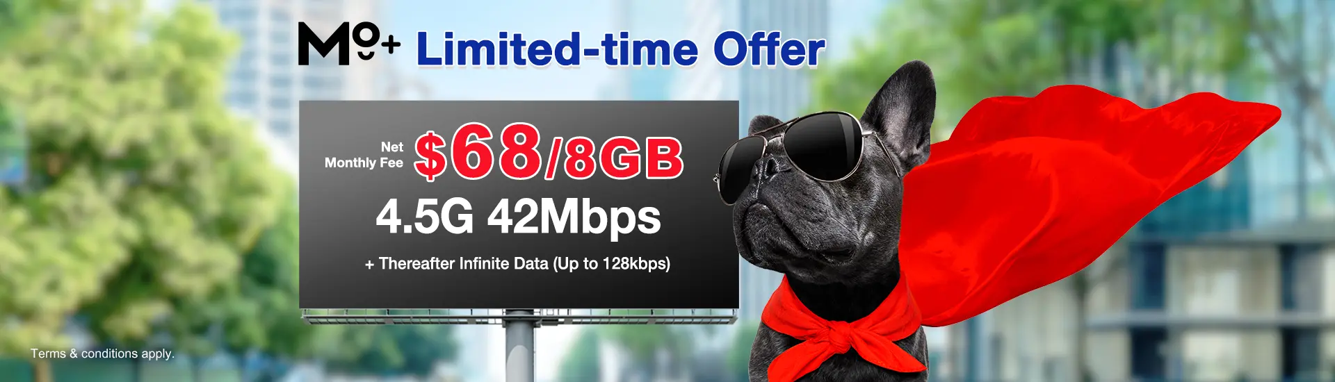 MO+ - 4.5G Unlimited Monthly Data Mobile Plan